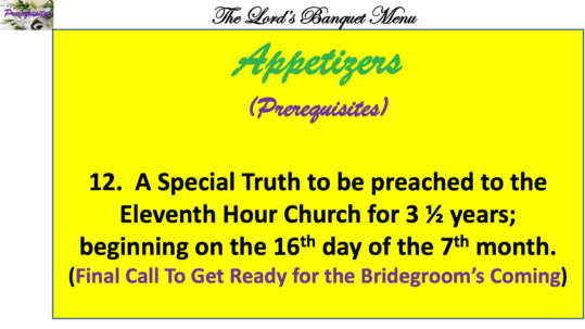 Timeline to the Kingdom || The Davidian Seventh-day Adventists Association