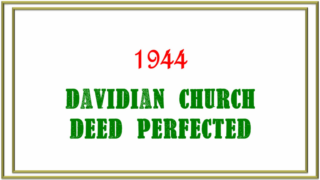1944 — Davidian Church Affidavit - The Davidian Seventh-day Adventists ...
