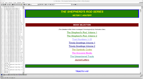 The Shepherd's Rod Folio || The Davidian Seventh-day Adventists Association