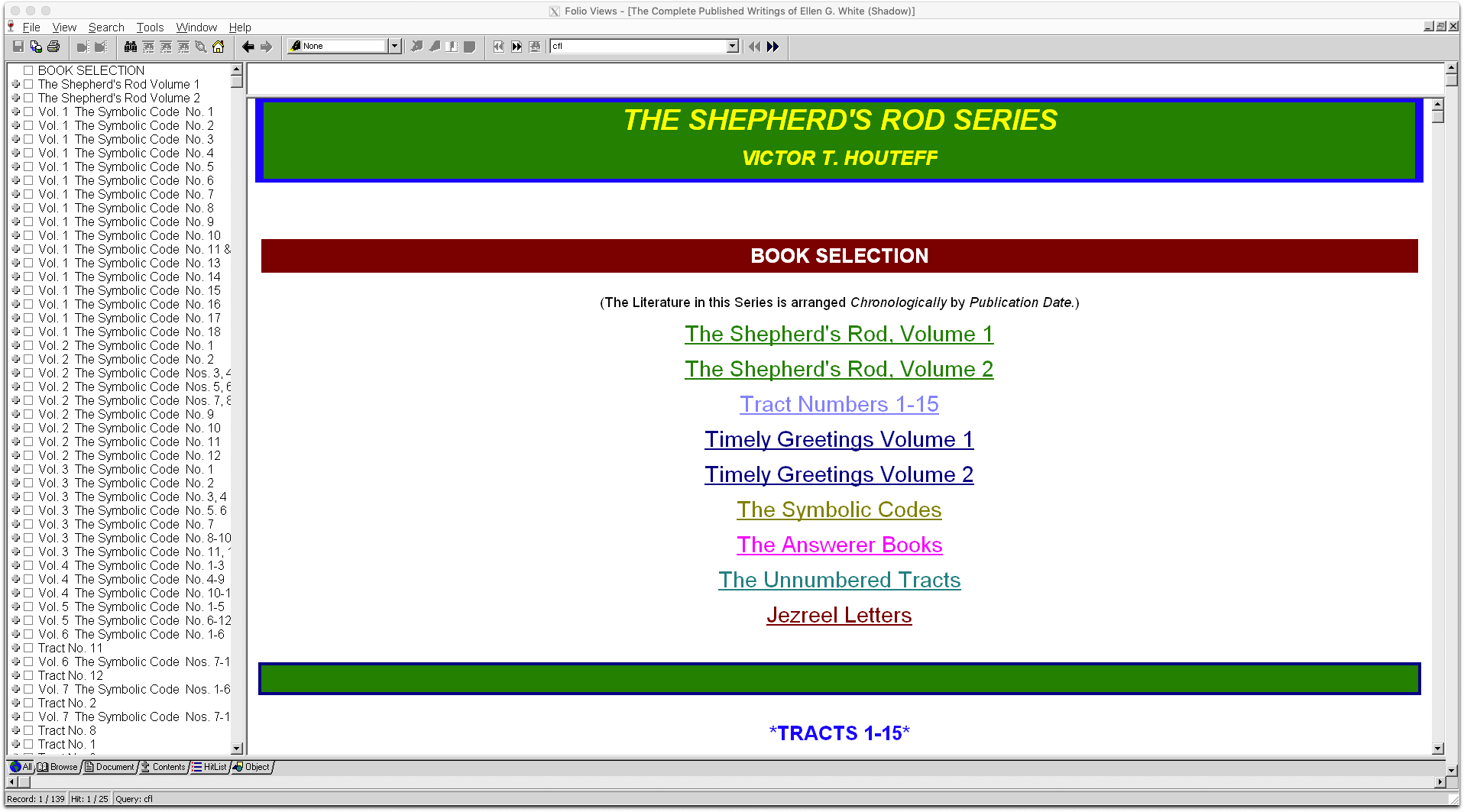 The Shepherd's Rod Folio || The Davidian Seventh-day Adventists Association